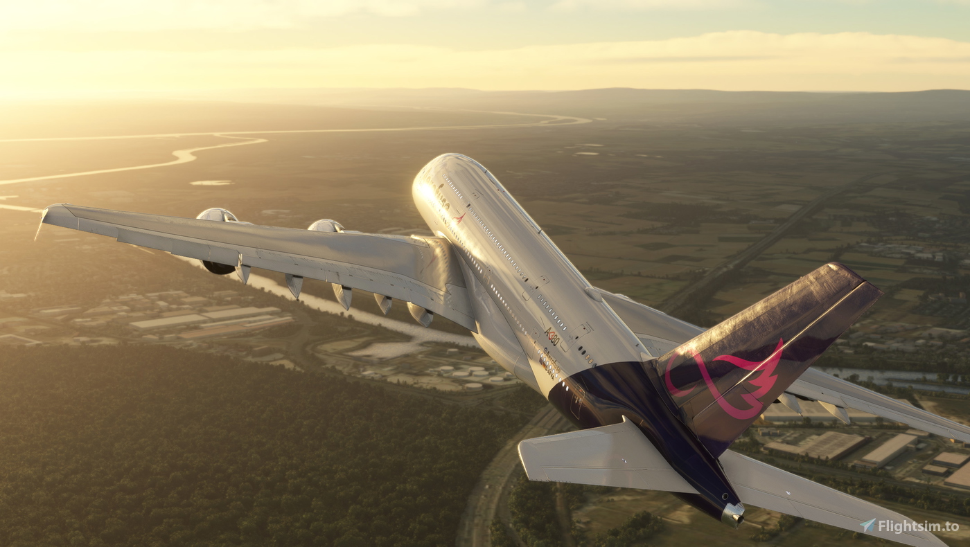 [4k] Aerofuse Virtual Airlines D-AFVA│FlyByWire A380X for Microsoft ...