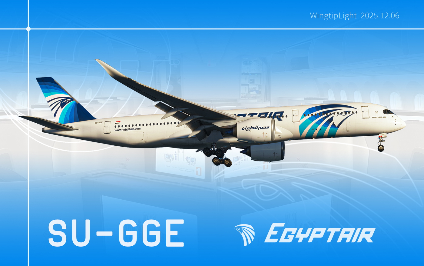 [4K] Egyptair "The First A350" SU-GGE By WingtipLight for Microsoft ...