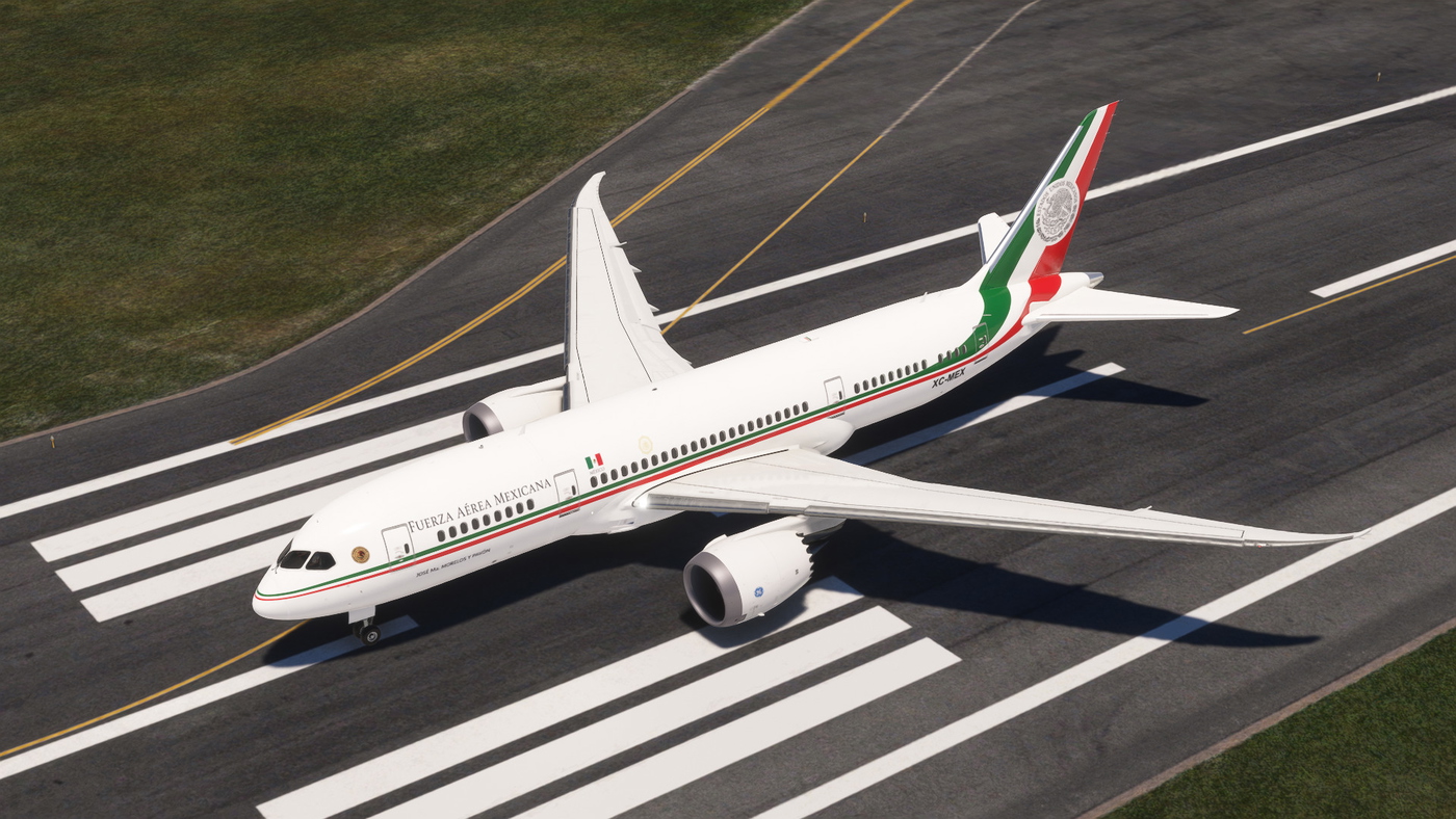 [4K] Kuro 787-8 | Mexican Air Force | Avion Presidencial【TP-01】 for ...