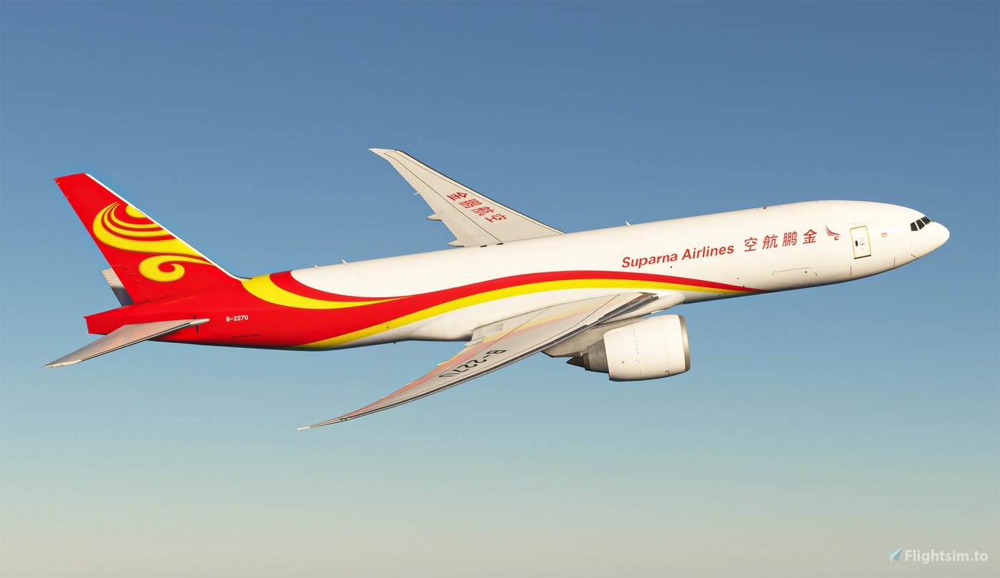 [4K&8K] Suparna Airlines "The First 777F" B-227U By WingtipLight for ...