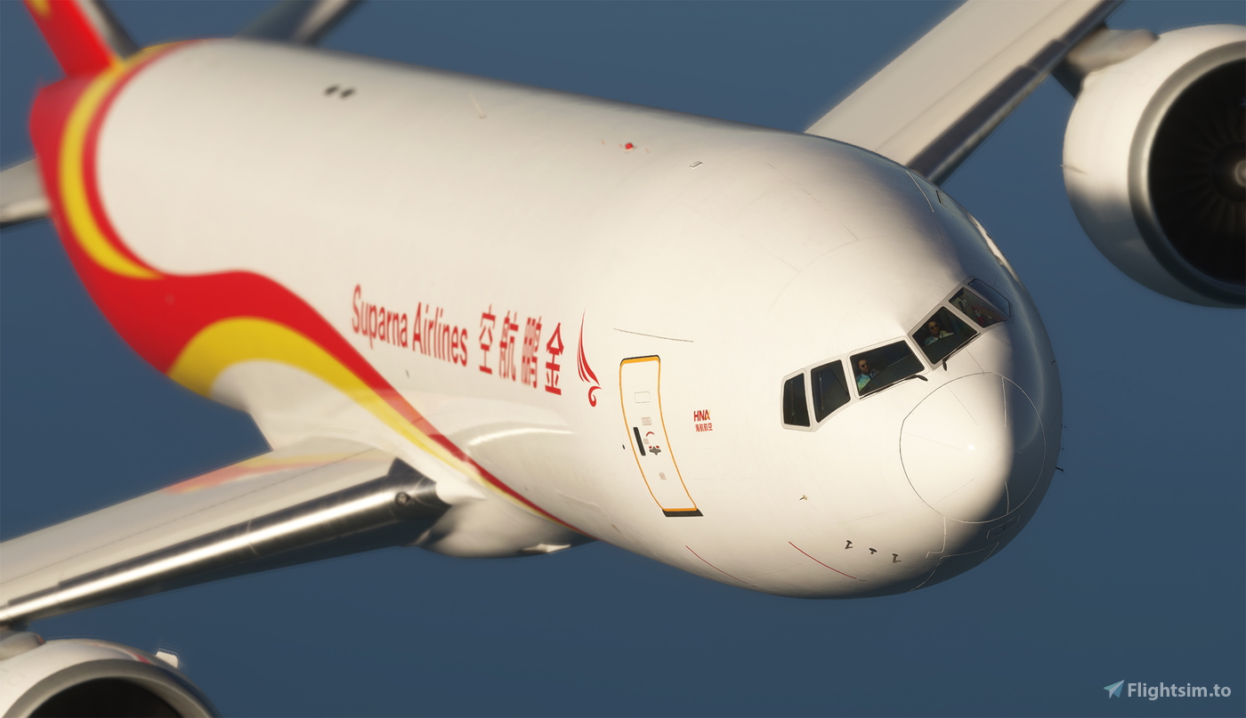 [4K&8K] Suparna Airlines "The First 777F" B-227U By WingtipLight for ...