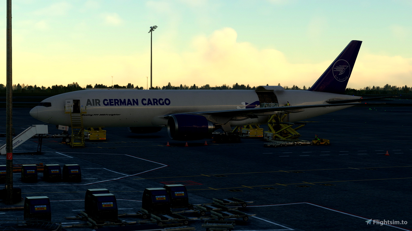 Air German Cargo PMDG B777F for Microsoft Flight Simulator | Feed