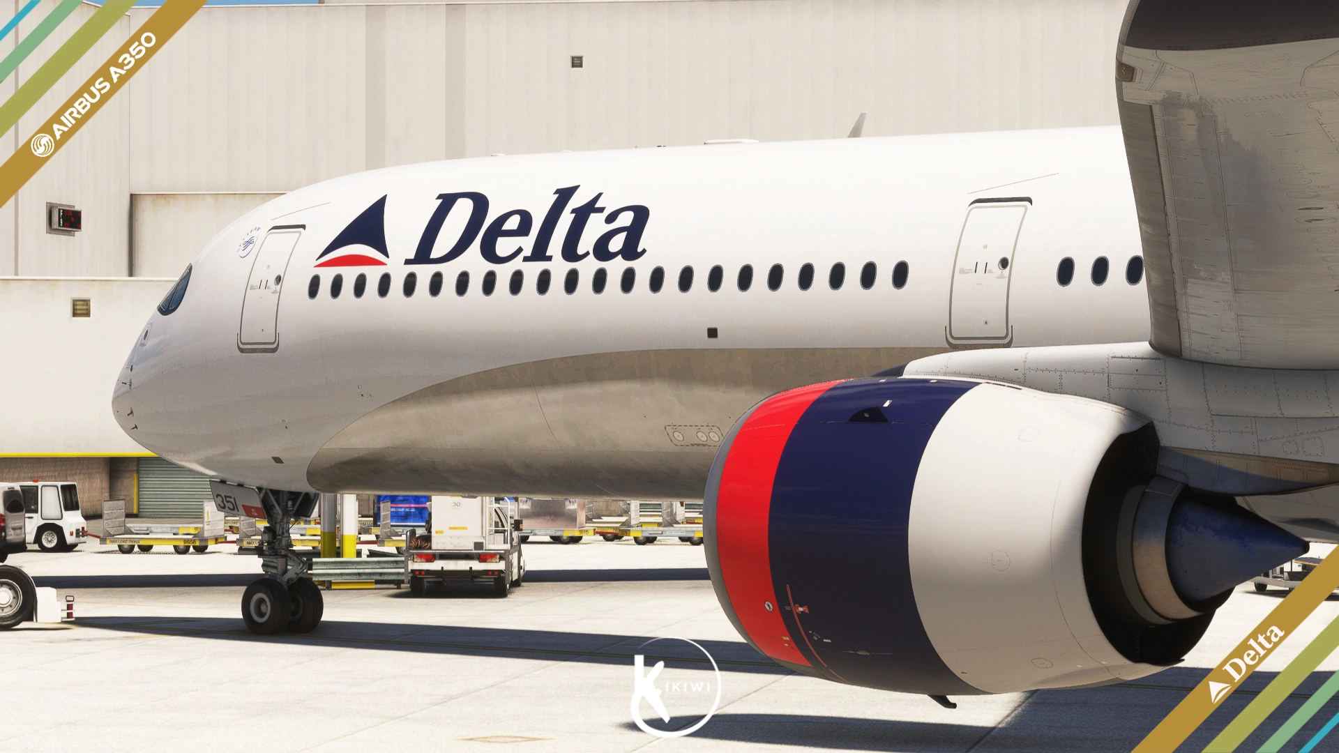 Inibuilds Airbus A350-1000 Delta Airlines 2000 "Colors In Motion ...