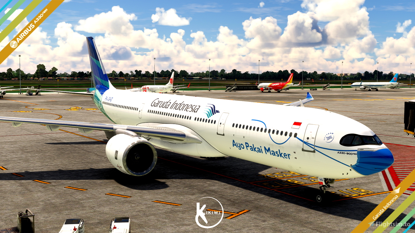 LatinVFR Airbus A330-900neo Garuda Indonesia PK-GHG 4K & 8K for Microsoft Flight Simulator | Feed