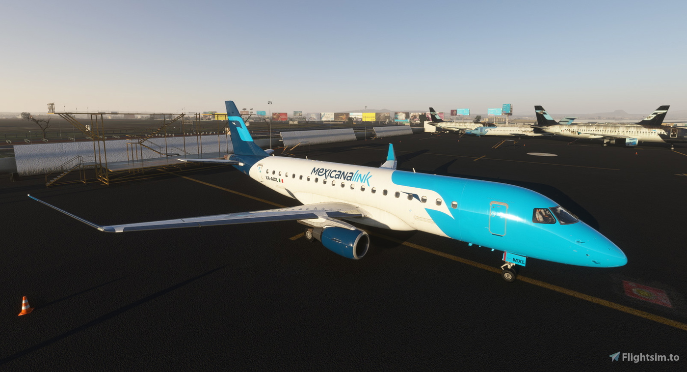 FSS-E175 Mexicana Link Long and short winglet package (fictional) für ...