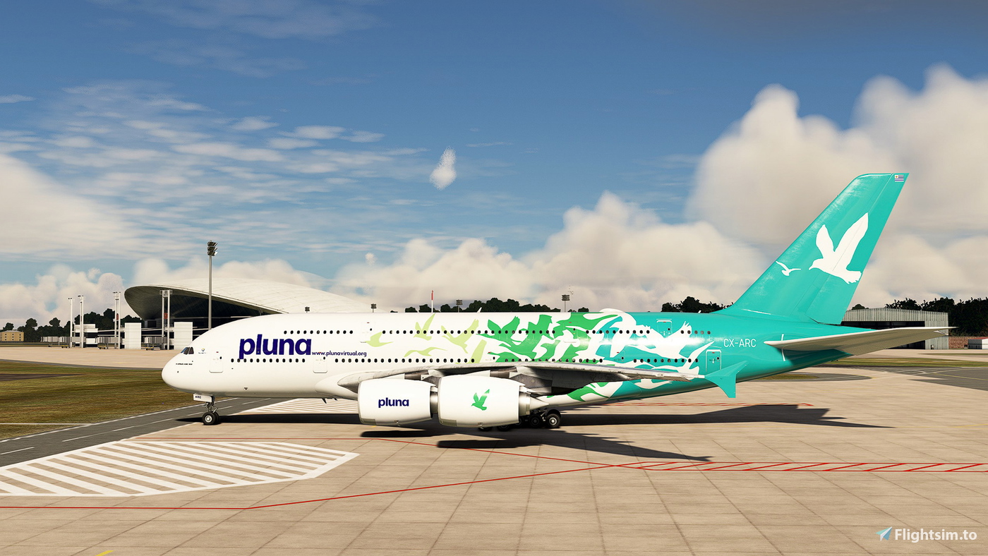 FBW A380X | PLUNA Uruguay Birds (Fictional) | 4K voor Microsoft Flight ...