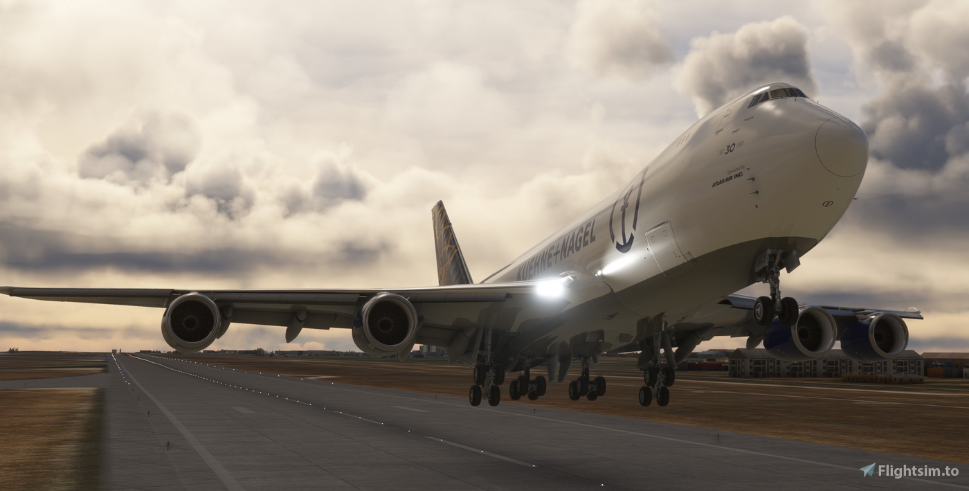 747-8F Atlas Air N862GT - KEUHNE + NAGEL Livery for Microsoft Flight Simulator | MSFS