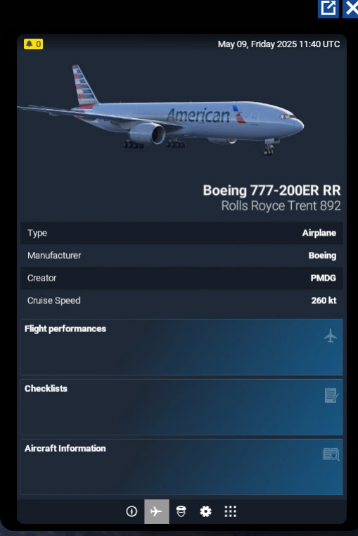 777 Thumbnail preset for MSFS2024 para Microsoft Flight Simulator | MSFS