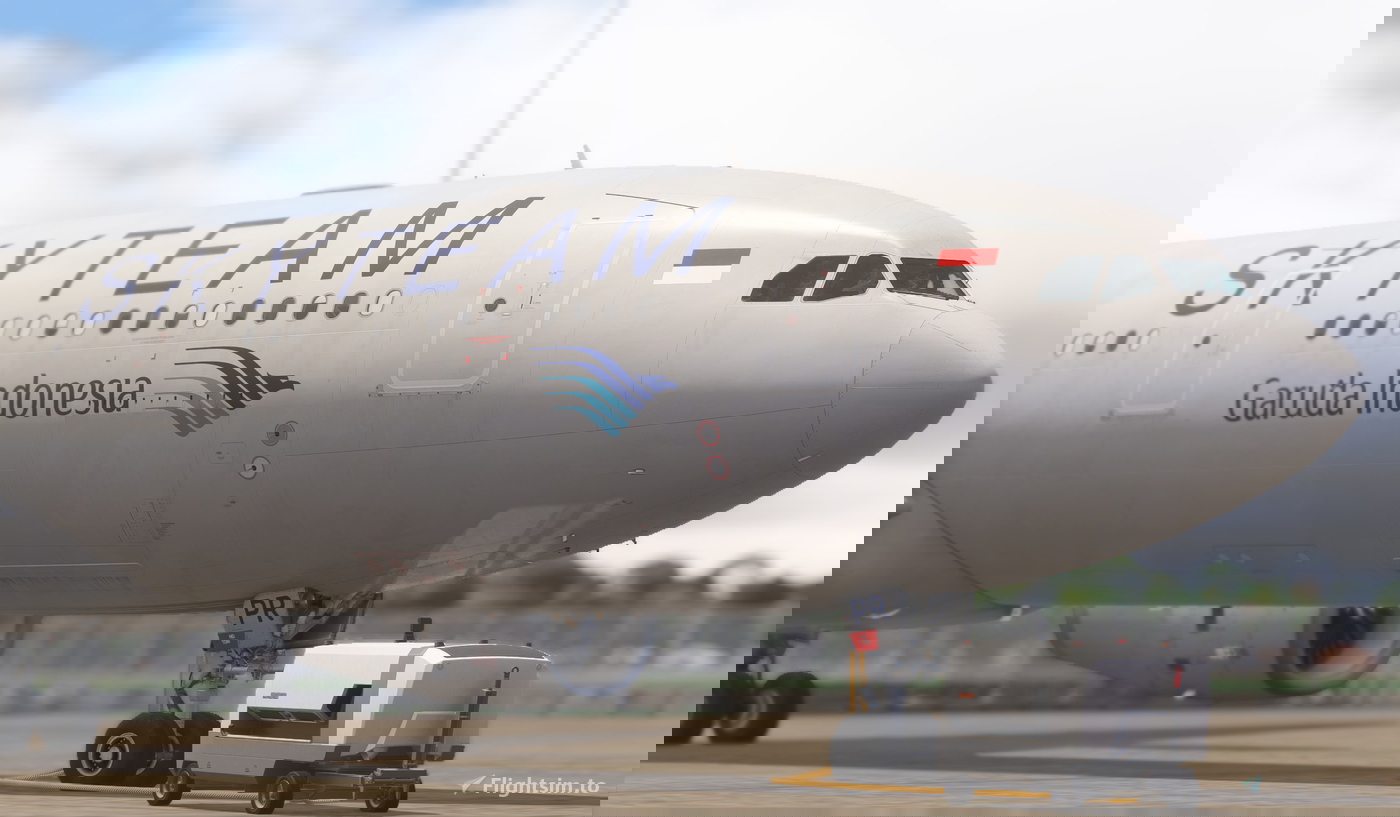 [8K/4K] Garuda Indonesia (SkyTeam c/s) PK-GPR for iniBuilds A330-300RR MSFS2024 w/ Cabin para ...