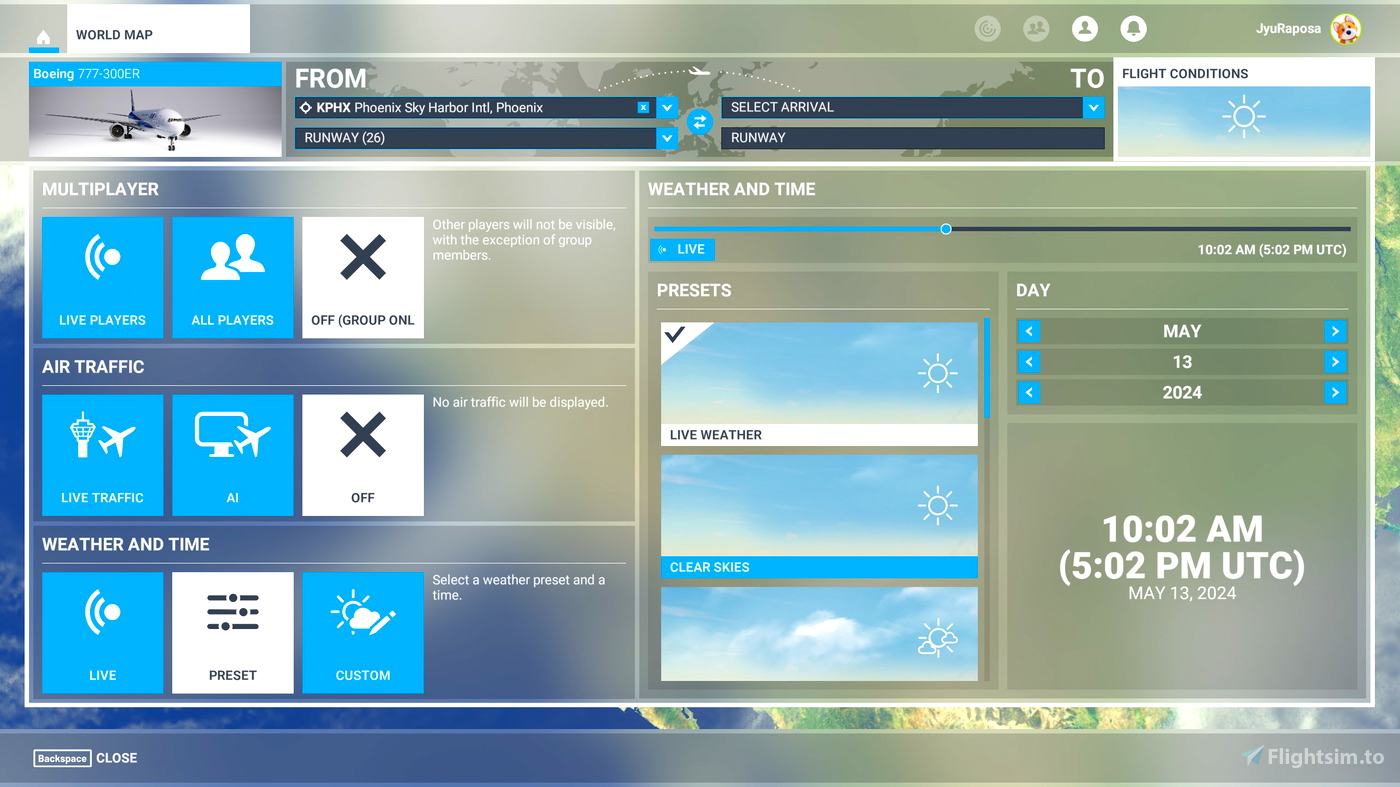 Time Zone Correction for Microsoft Flight Simulator | Feed