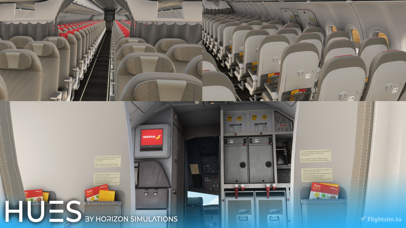 [8K+4K] Iberia Pack | Fenix A320SL CFM for Microsoft Flight Simulator | MSFS