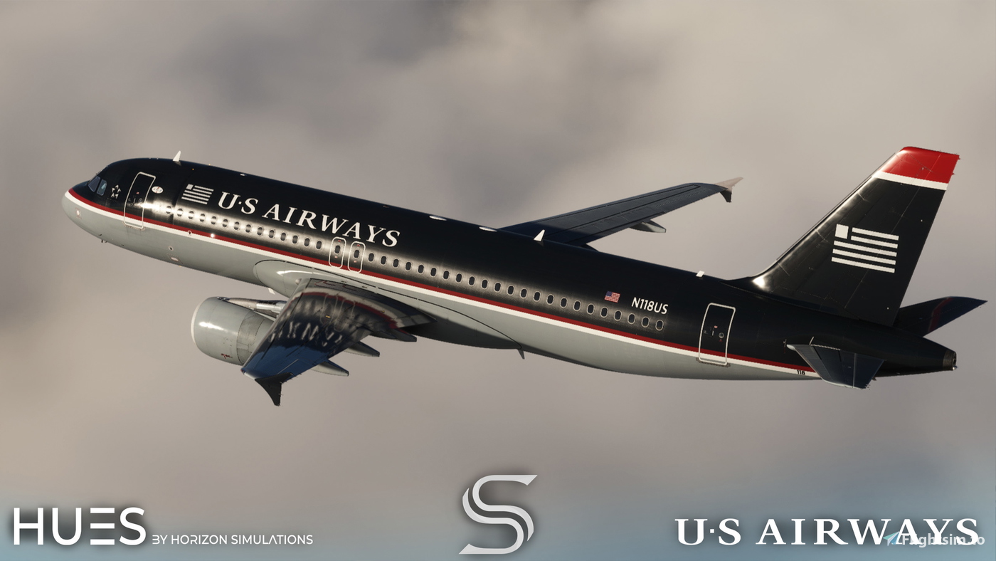 [8K+4K] US Airways OC | Fenix V2 CFM для Microsoft Flight Simulator | MSFS