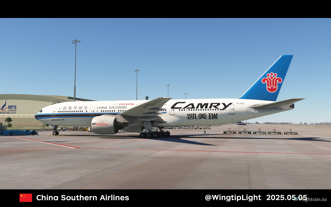 [8K] China Southern Airlines B-2051 "Camry" By WingtipLight for ...