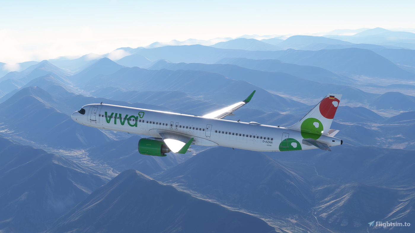 [8K] LVFR A321 NEO - VIVA - D-AZAN【New Brand】 对于 Microsoft Flight ...