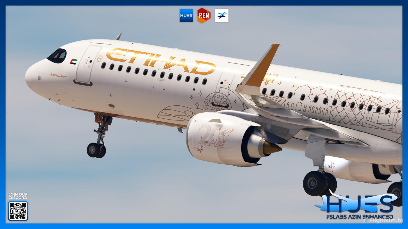 [8K+4K] Etihad Airways A6-AEN "20 Years" | FSLabs A321neo のために Microsoft Flight Simulator | MSFS