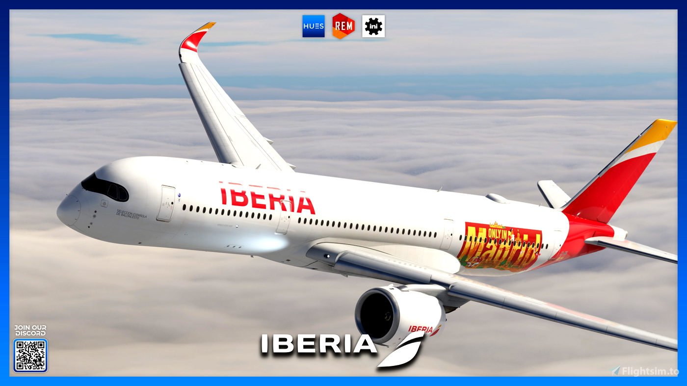 [8K+4K] Iberia EC-NIG "Madrid" | IniBuilds A350-900 for Microsoft Flight Simulator | Feed