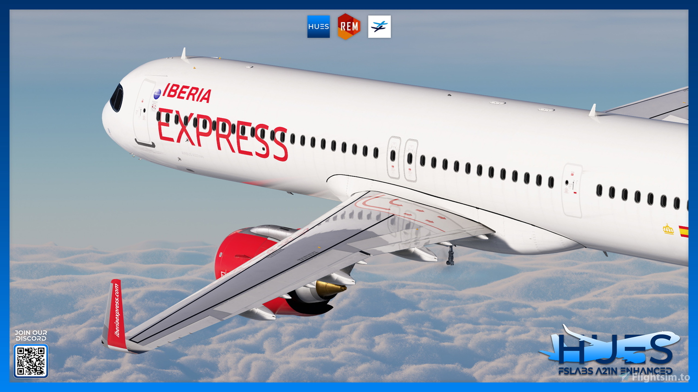 [8K+4K] Iberia Express Pack 1 | FSLabs A321neo para Microsoft Flight Simulator | MSFS