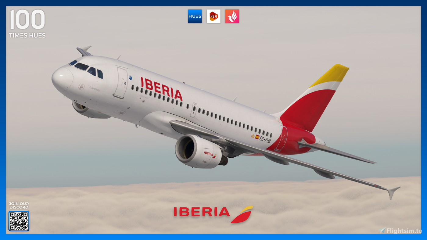 [8K+4K] Iberia Fleet Pack | Fenix A319 CFM for Microsoft Flight Simulator | MSFS