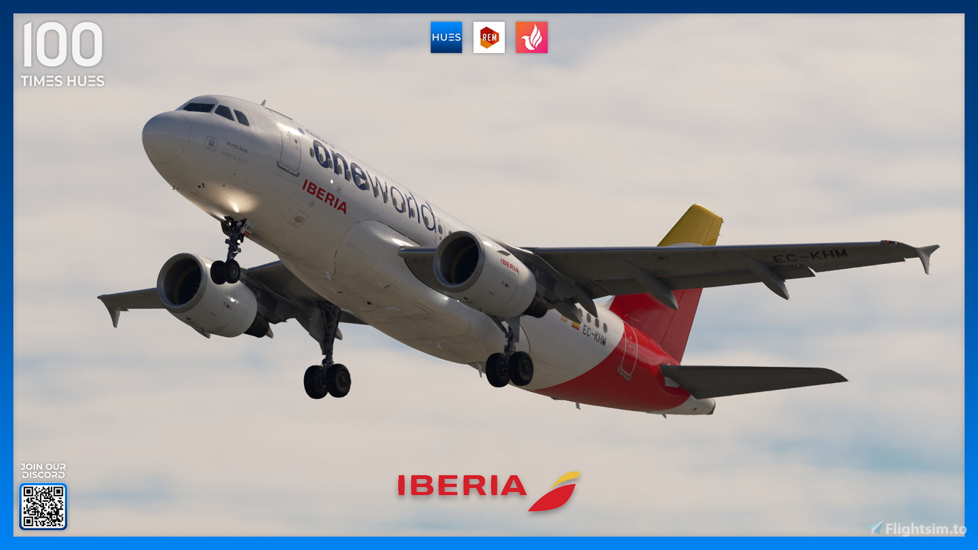 [8K+4K] Iberia Fleet Pack | Fenix A319 CFM for Microsoft Flight Simulator | MSFS