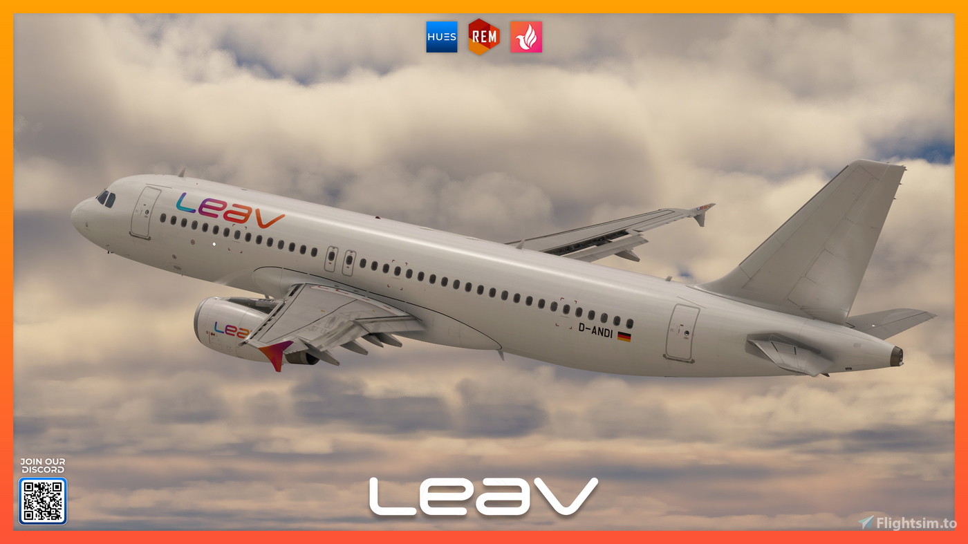 [8K+4K BFU] LEAV Aviation Fleet Pack w/cabin | Fenix A320IAE para Microsoft Flight Simulator | MSFS