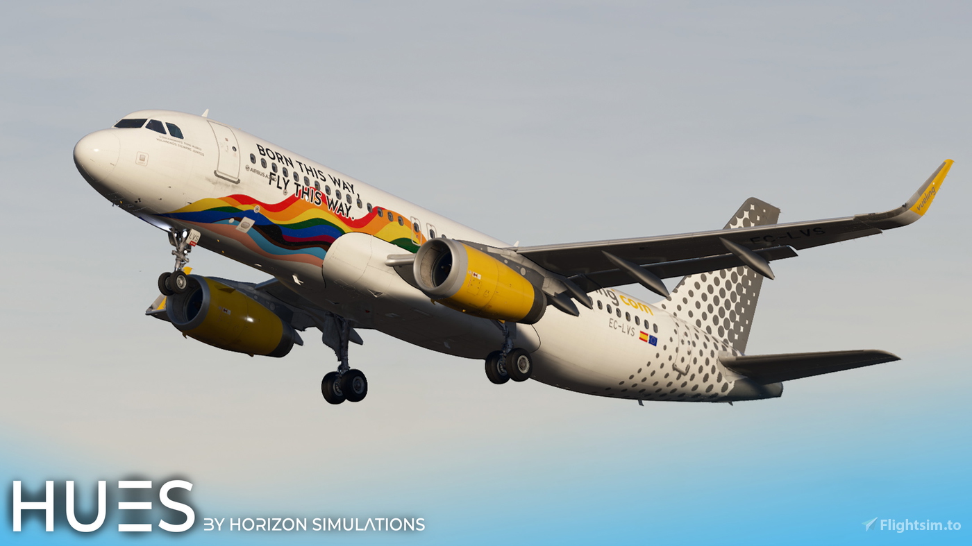 [8K+4K BFU] Vueling EC-LVS "Born this way, Fly this way" | Fenix A320SL IAE for Microsoft Flight ...