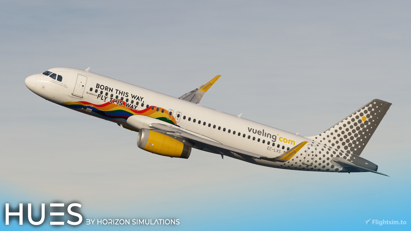 [8K+4K BFU] Vueling EC-LVS "Born this way, Fly this way" | Fenix A320SL IAE for Microsoft Flight ...