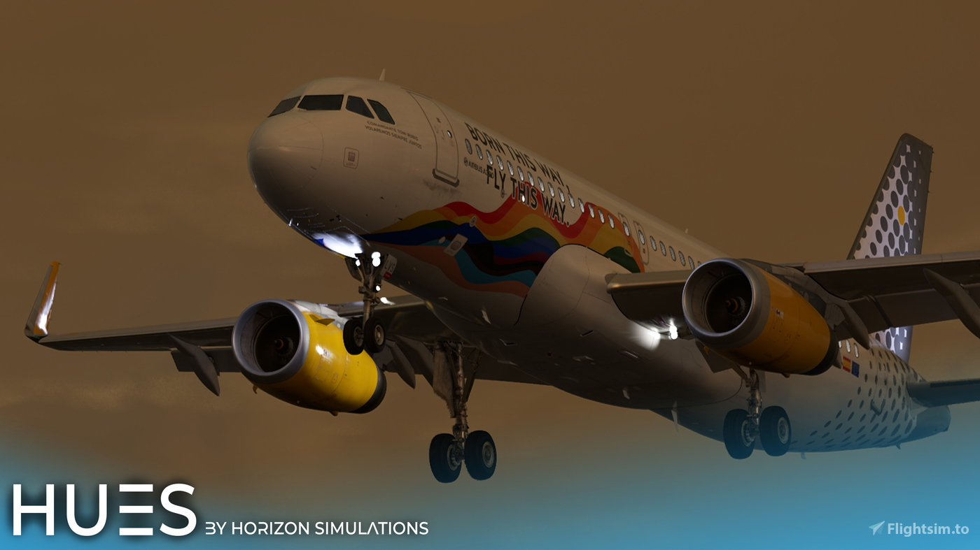 [8K+4K BFU] Vueling EC-LVS "Born this way, Fly this way" | Fenix A320SL IAE for Microsoft Flight ...
