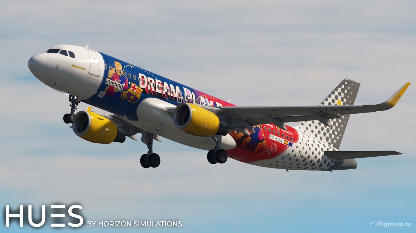 [8K+4K BFU] Vueling EC-LZN "Dream, Play, Fly" | Fenix A320SL CFM for Microsoft Flight Simulator ...