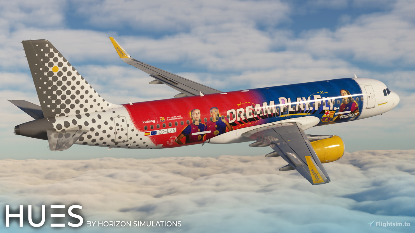 [8K+4K BFU] Vueling EC-LZN "Dream, Play, Fly" | Fenix A320SL CFM para Microsoft Flight Simulator ...