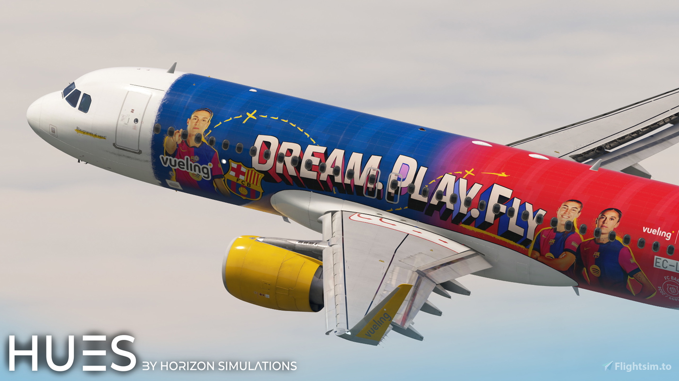 [8K+4K BFU] Vueling EC-LZN "Dream, Play, Fly" | Fenix A320SL CFM pour Microsoft Flight Simulator ...