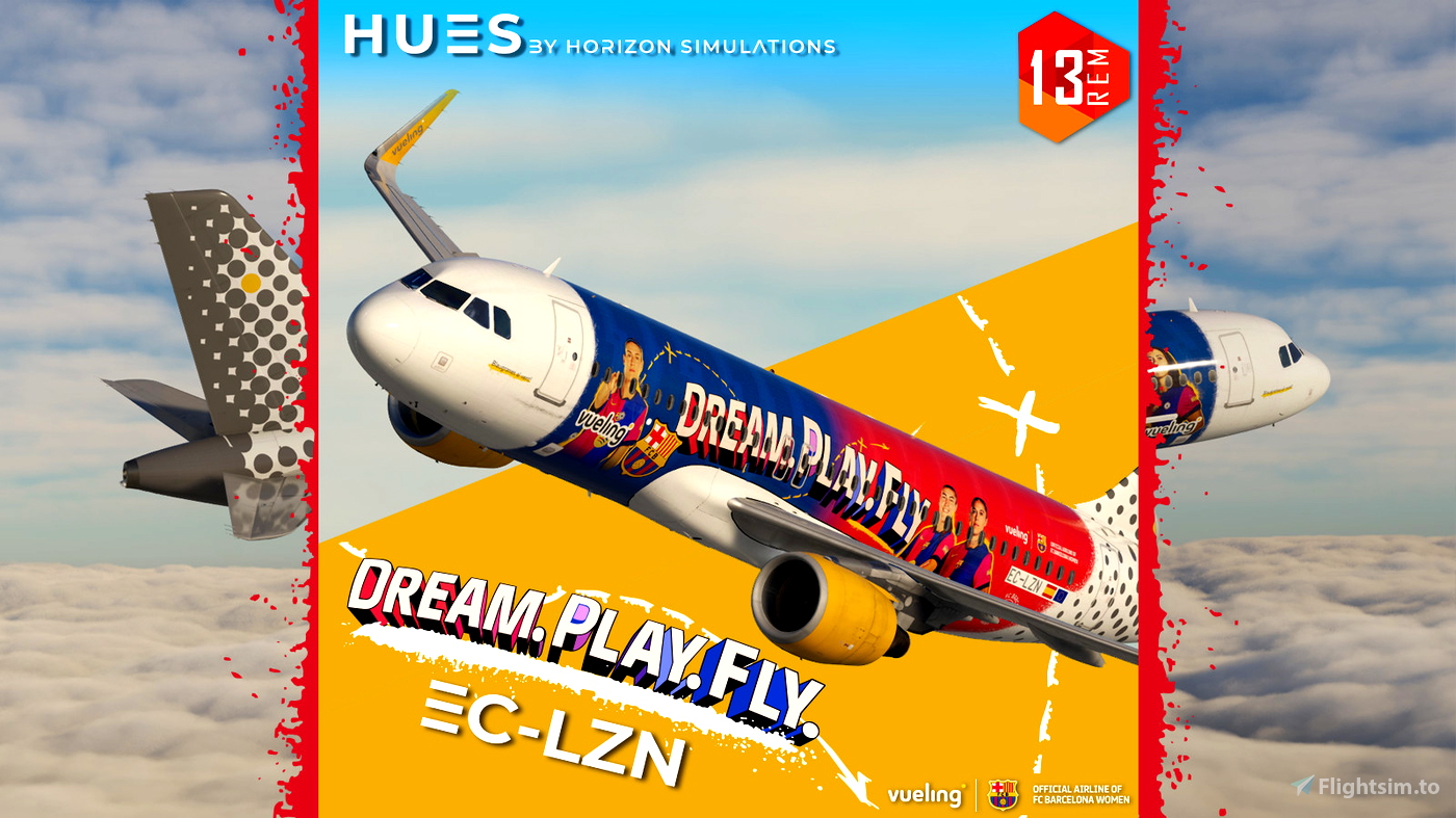 [8K+4K] Vueling EC-LZN "Dream, Play, Fly" | Fenix A320SL CFM for Microsoft Flight Simulator | Feed