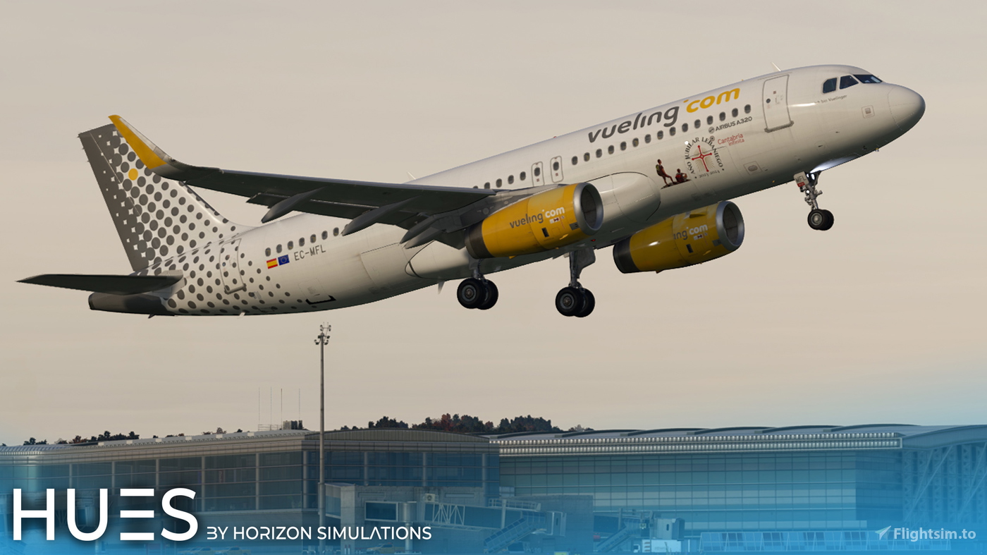 [8K+4K BFU] Vueling EC-MFL "Cantabria Infinita" | Fenix A320SL IAE for Microsoft Flight ...