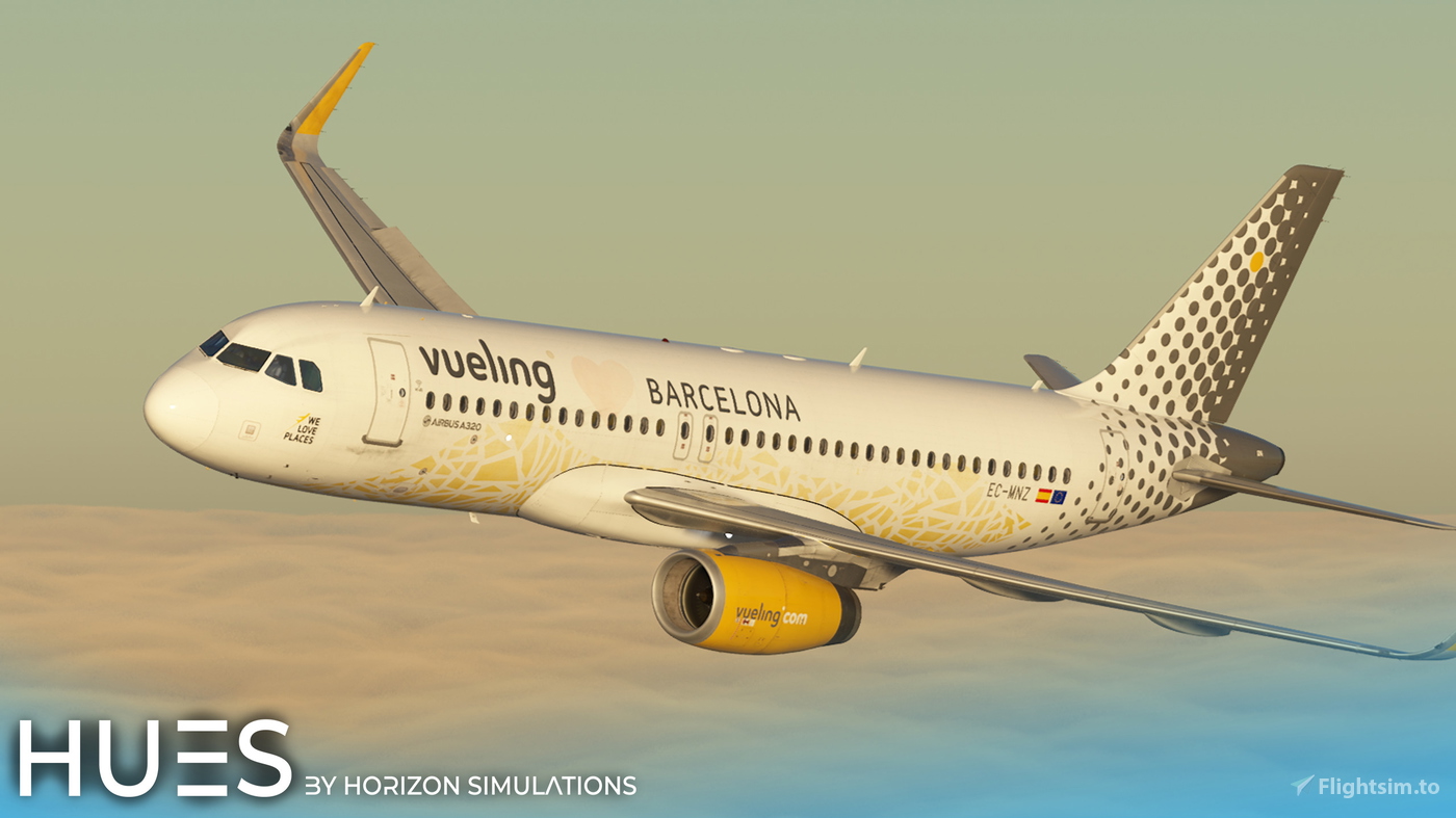 [8K+4K BFU] Vueling EC-MNZ "We Love Places" | Fenix A320SL IAE for Microsoft Flight Simulator | MSFS