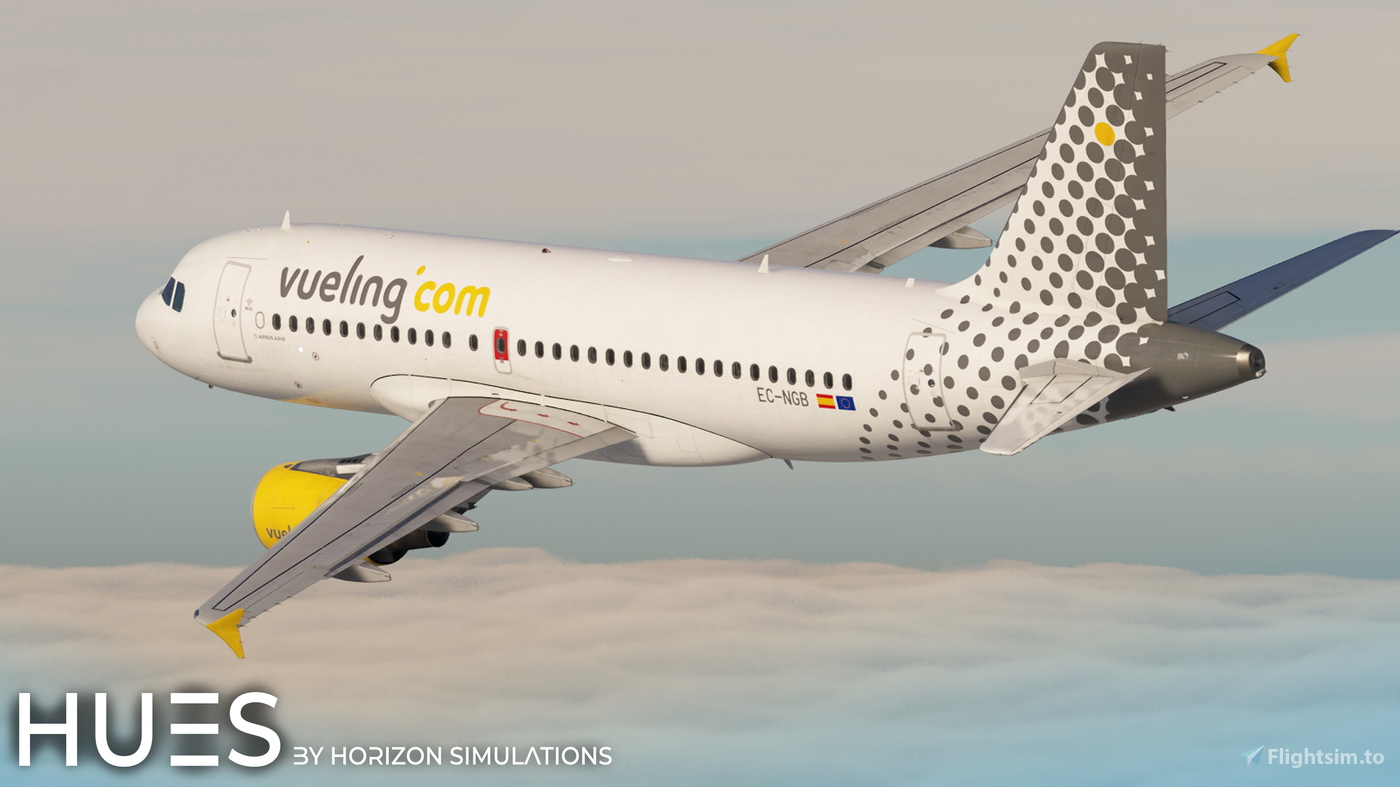 [8K+4K] Vueling Fleet Pack | Fenix A319 CFM for Microsoft Flight Simulator | MSFS