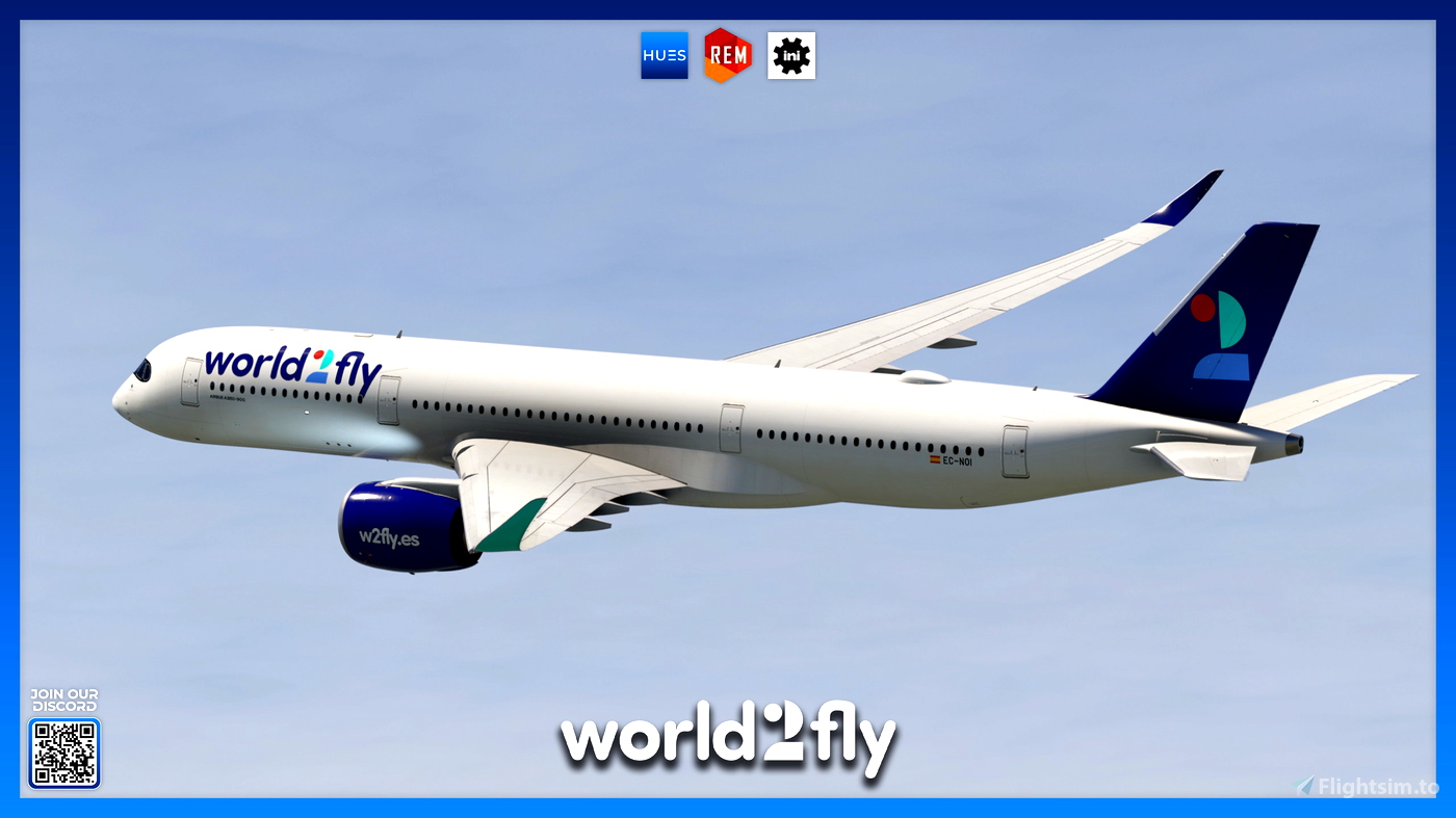 [8K+4K] World2Fly Fleet Pack | IniBuilds A350-900 pour Microsoft Flight ...