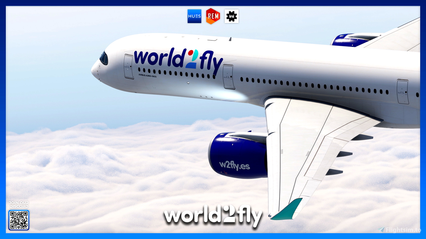 [8K+4K] World2Fly Fleet Pack | IniBuilds A350-900 pro Microsoft Flight ...
