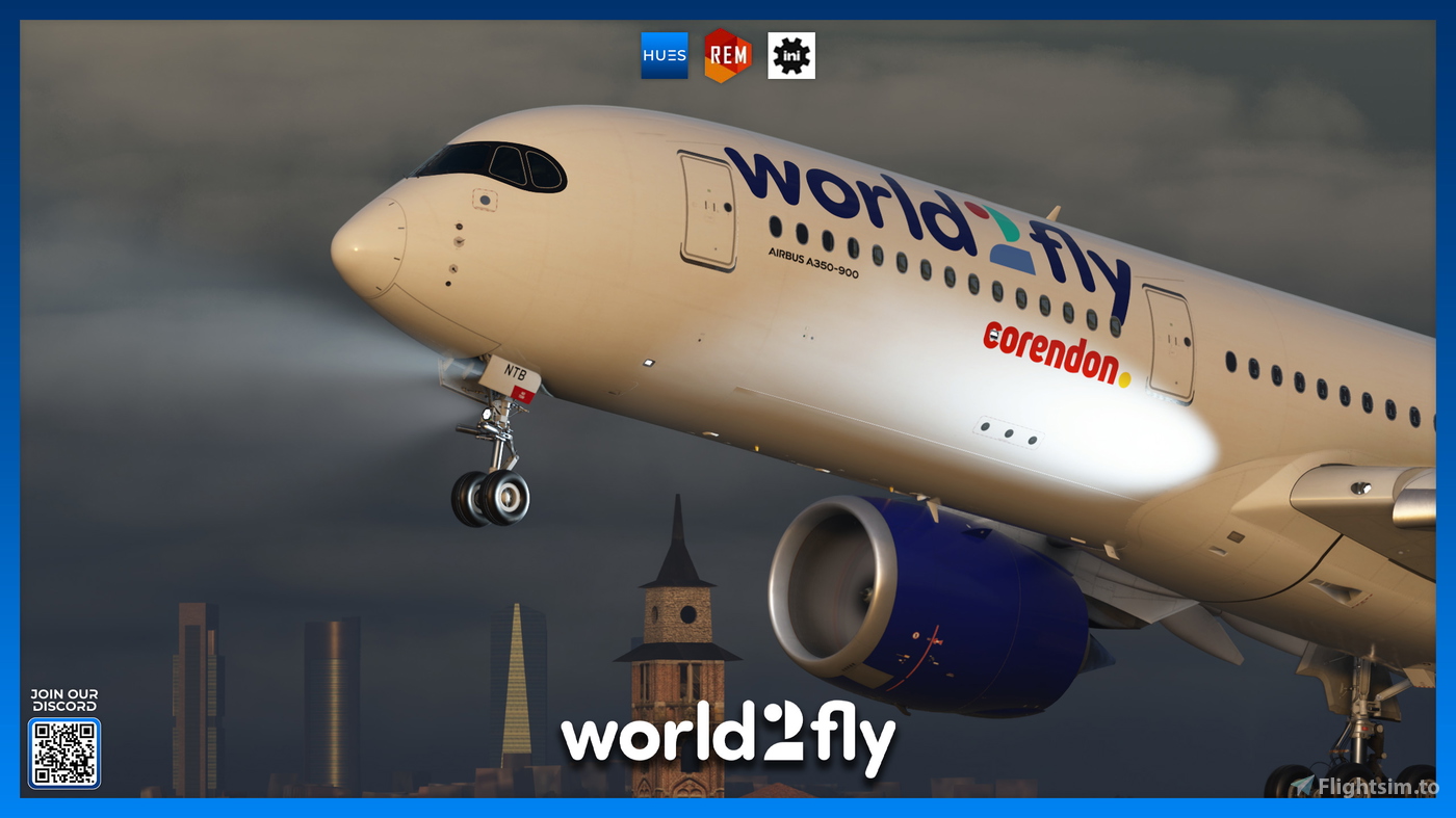 [8K+4K] World2Fly Fleet Pack | IniBuilds A350-900 para Microsoft Flight ...