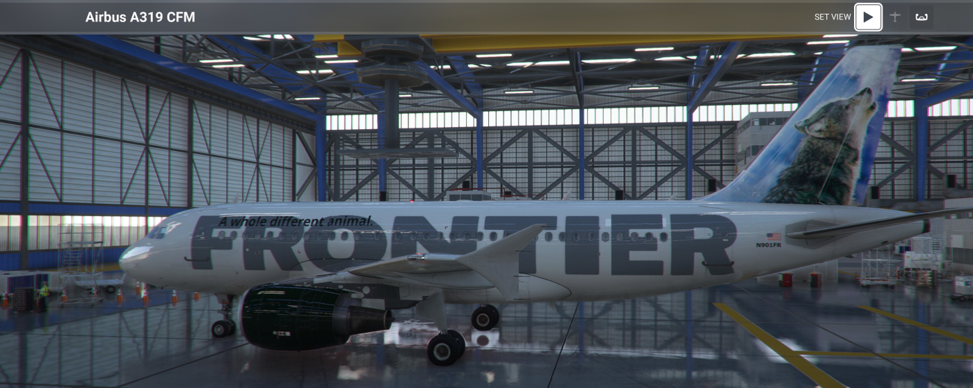 A-319 Frontier Airlines ("Wally" N901FR) のために Microsoft Flight ...