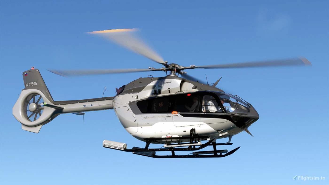 A pack of 3 liveries of the Airbus Helicopters H145 helicopter registered in Russia for ...