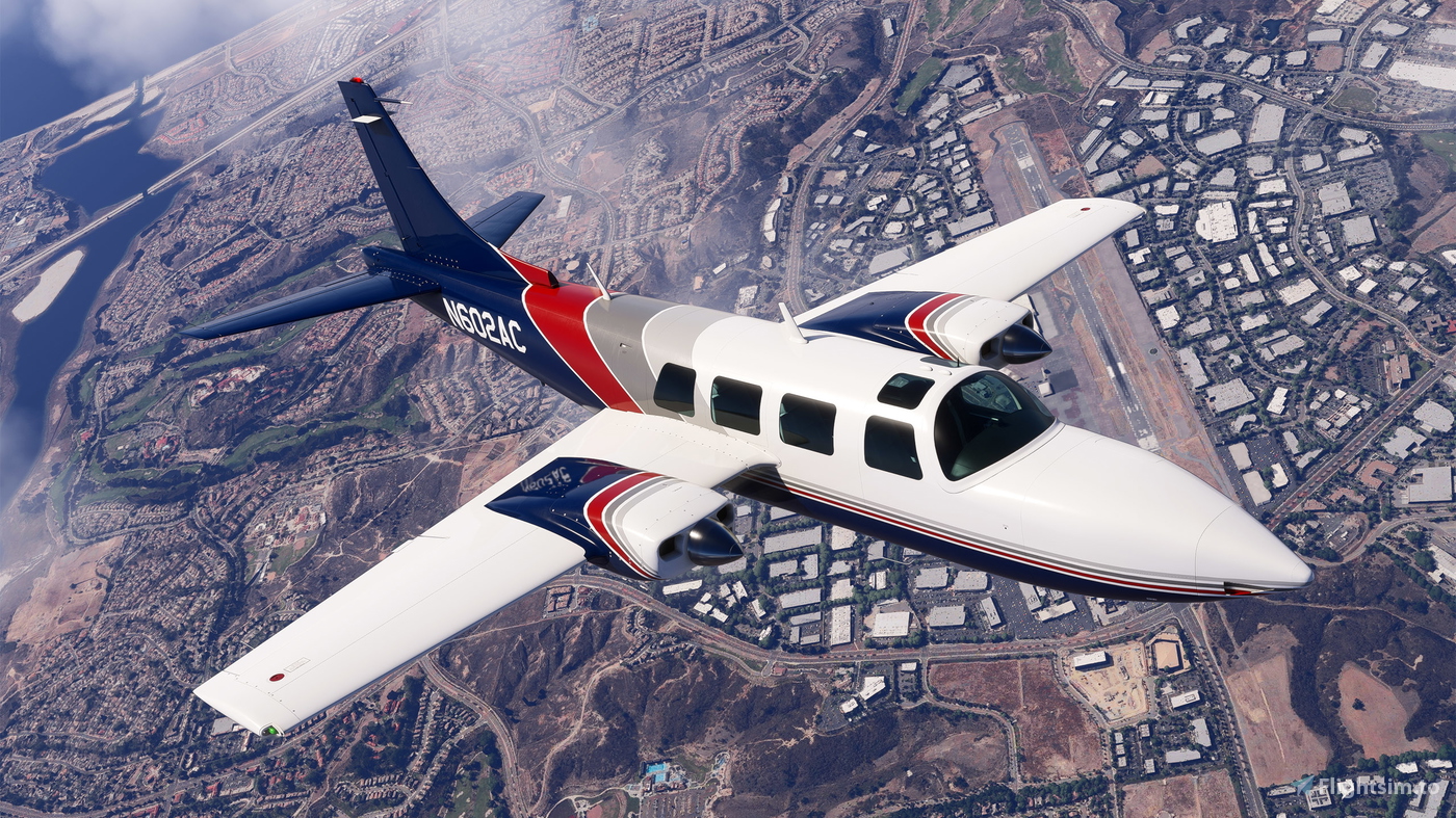 A2A Aerostar 600 - N602AC (Dynamic Registration) pro Microsoft Flight ...