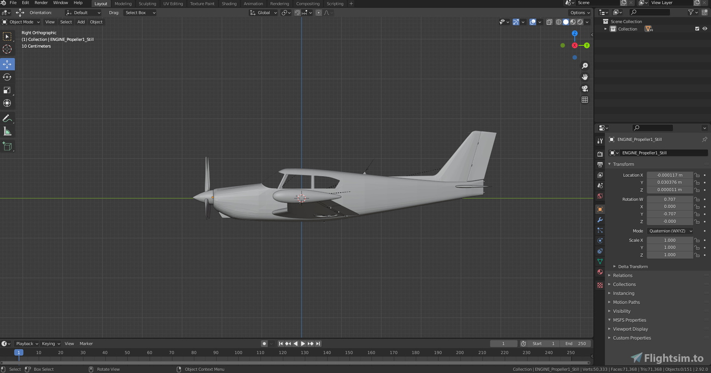 A2A Comanche Blender Paintkit for Microsoft Flight Simulator | MSFS