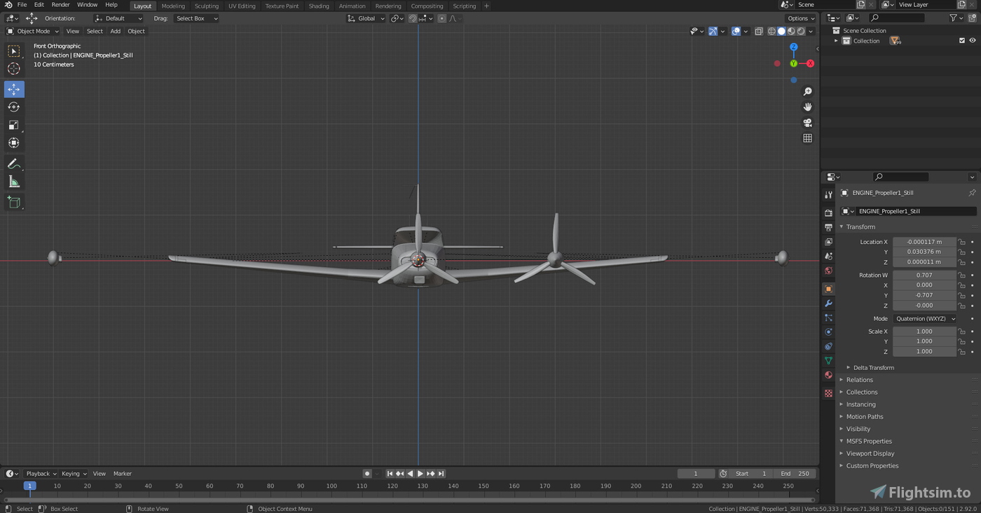 A2A Comanche Blender Paintkit pour Microsoft Flight Simulator | MSFS