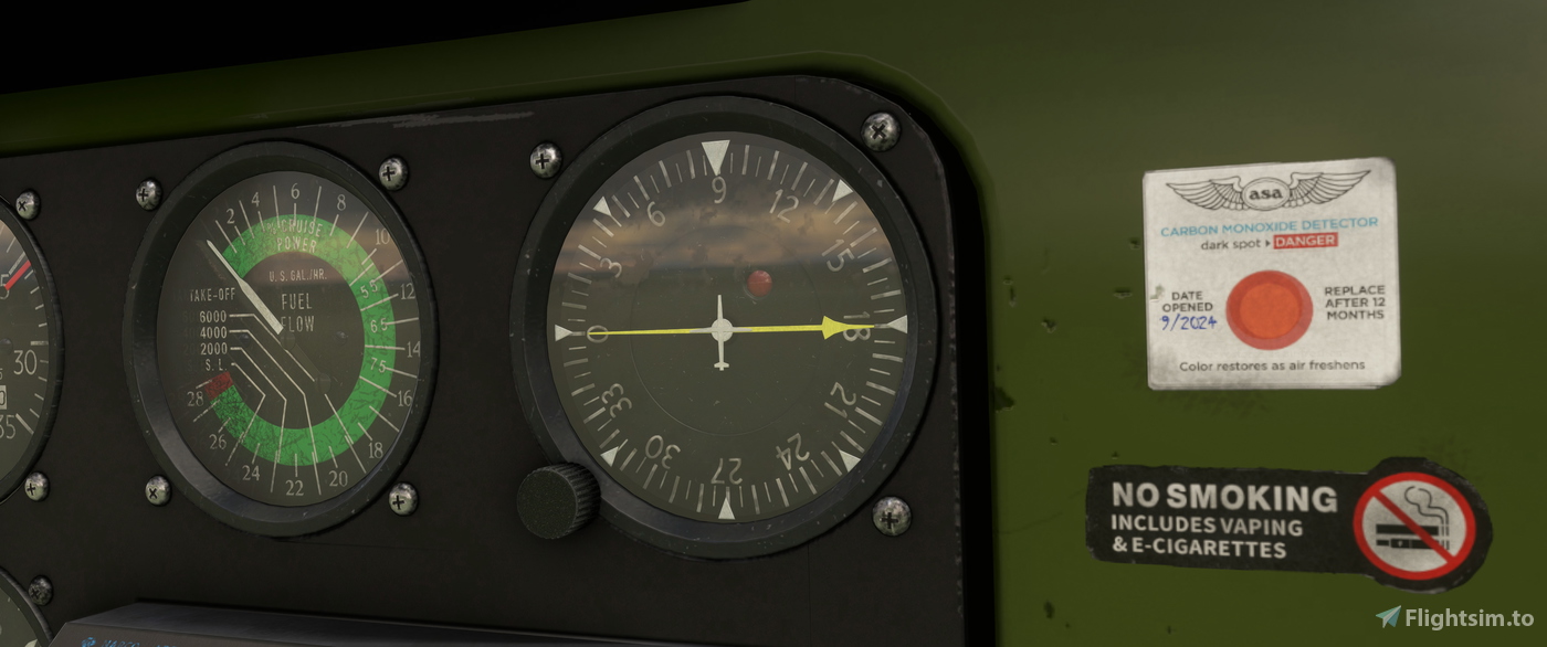 A2A Piper Comanche's Worn Decals & Gauges for Microsoft Flight ...