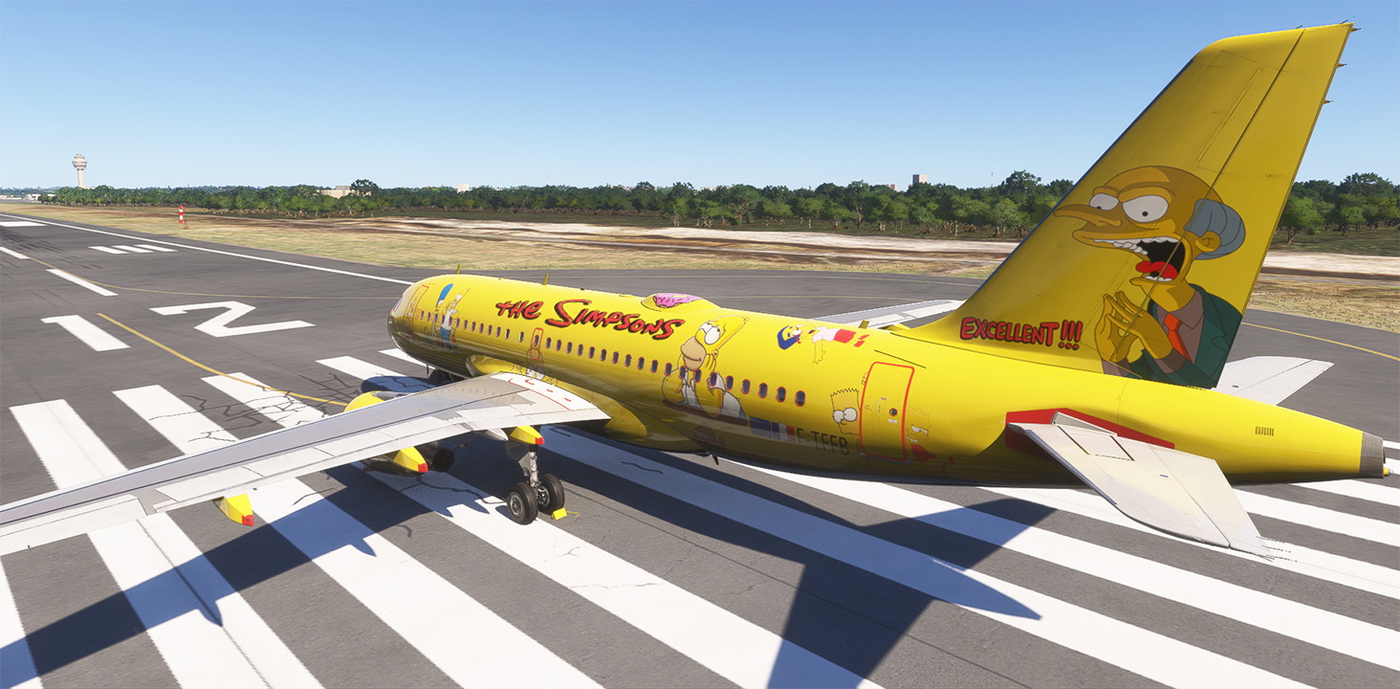 A319 Simpsons for Microsoft Flight Simulator | MSFS