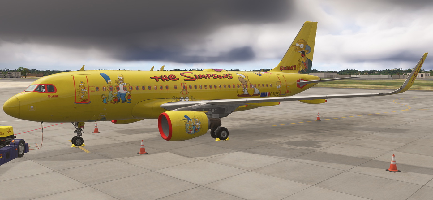 A319 Simpsons for Microsoft Flight Simulator | MSFS