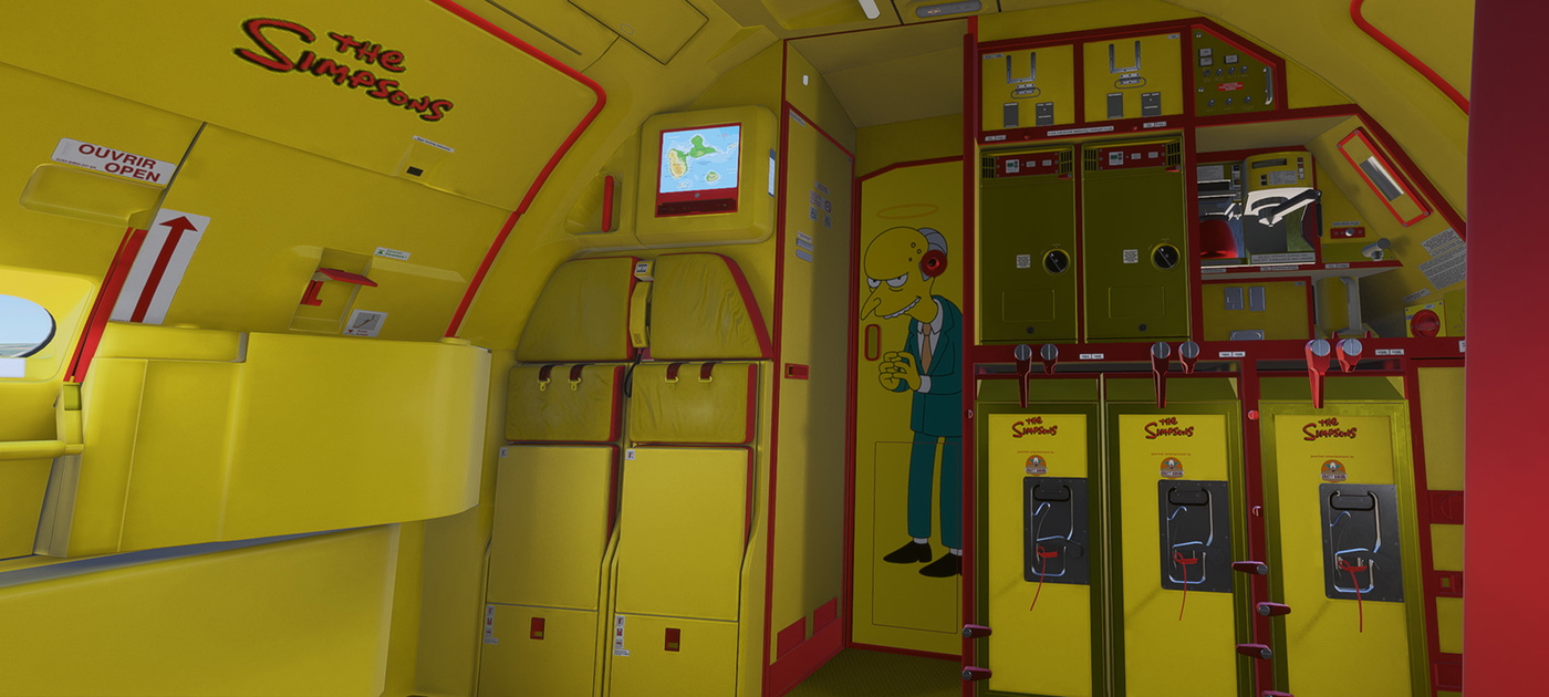 A319 Simpsons for Microsoft Flight Simulator | MSFS