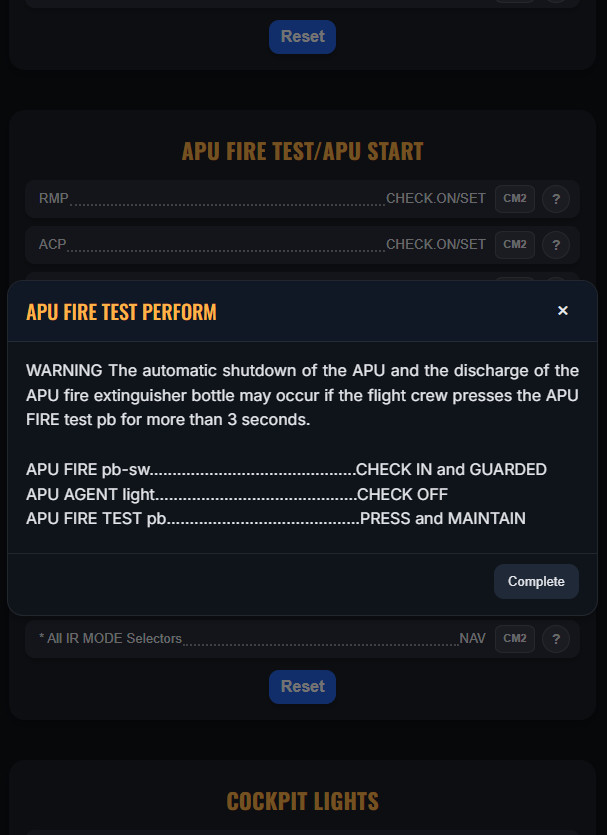 A320 FCOM Based Preliminary Cockpit Preparation & Checklist (FBW or Fenix) (clickable) til ...