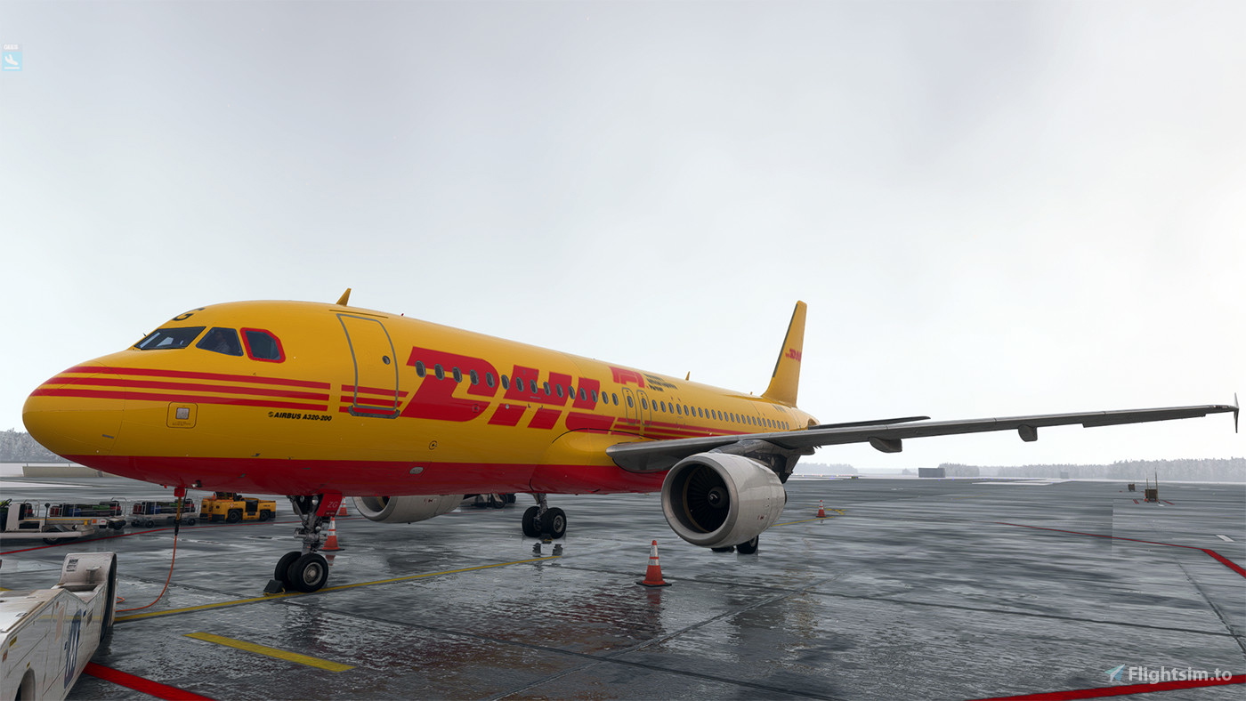 A320 V2 (CFM) DHL Official Logistics Partner F 1 (Fictional) | 8K для ...