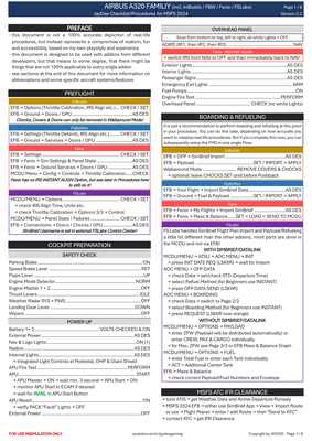 A350 - JayDee Checklist & Procedures for Microsoft Flight Simulator | MSFS