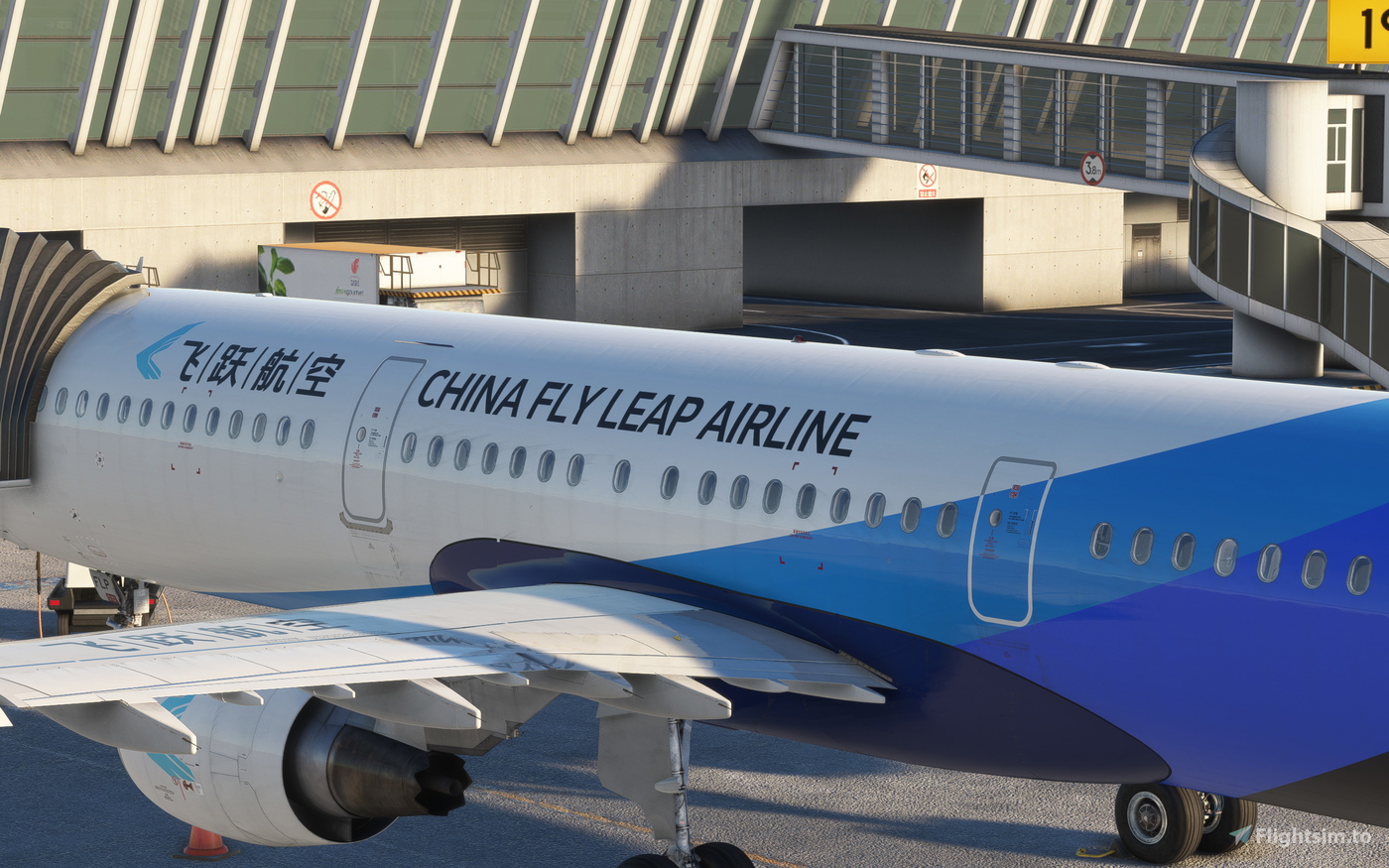飞跃航空A321SL，China fly leap airline A321SL for Microsoft Flight Simulator ...